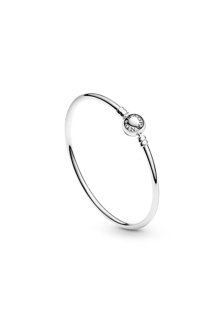 Buy Pandora Pandora Moments Sterling Silver Bangle Online | ZALORA Malaysia