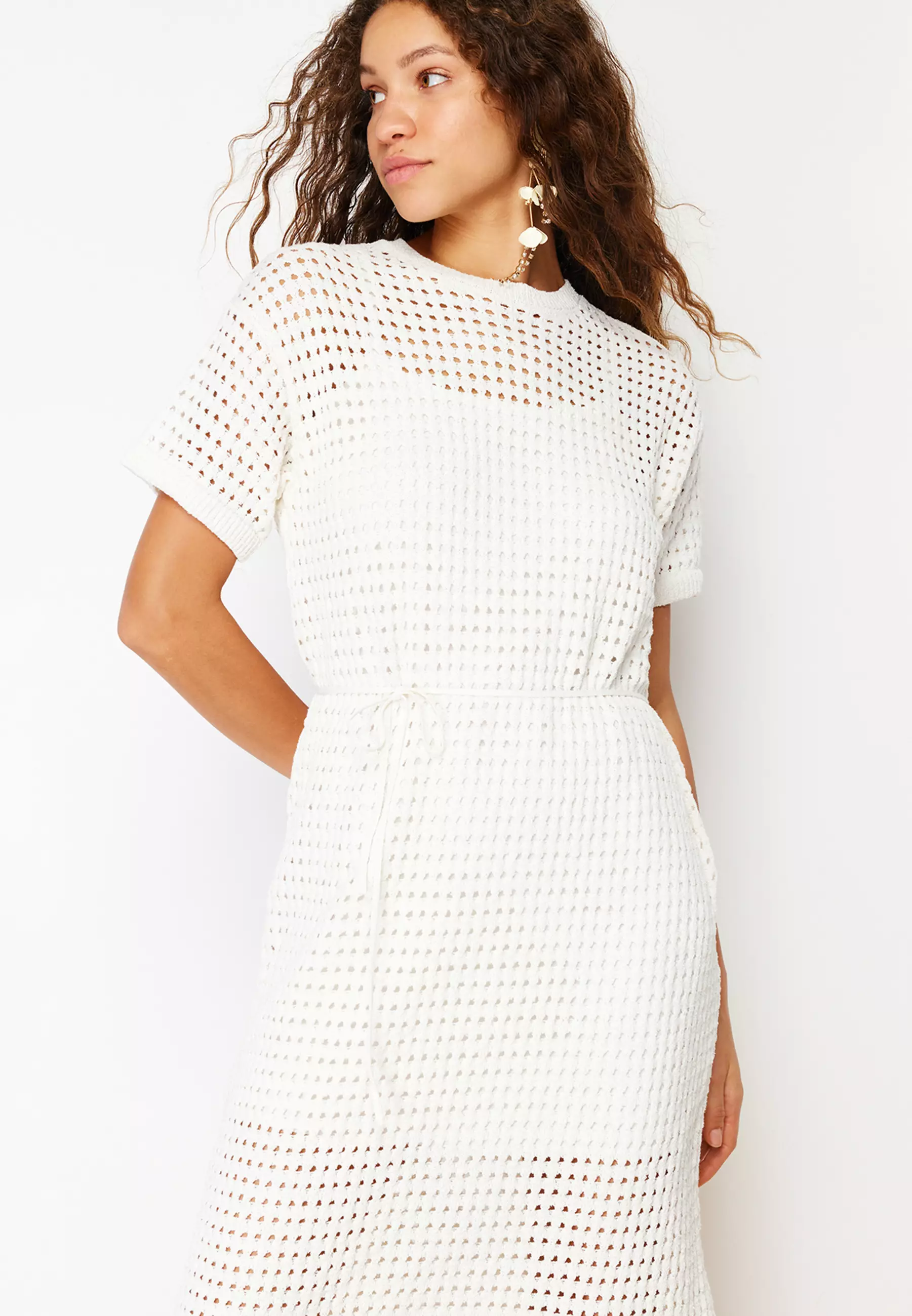 Trendyol Perforated Dress 2025 | Buy Trendyol Online | ZALORA Hong Kong