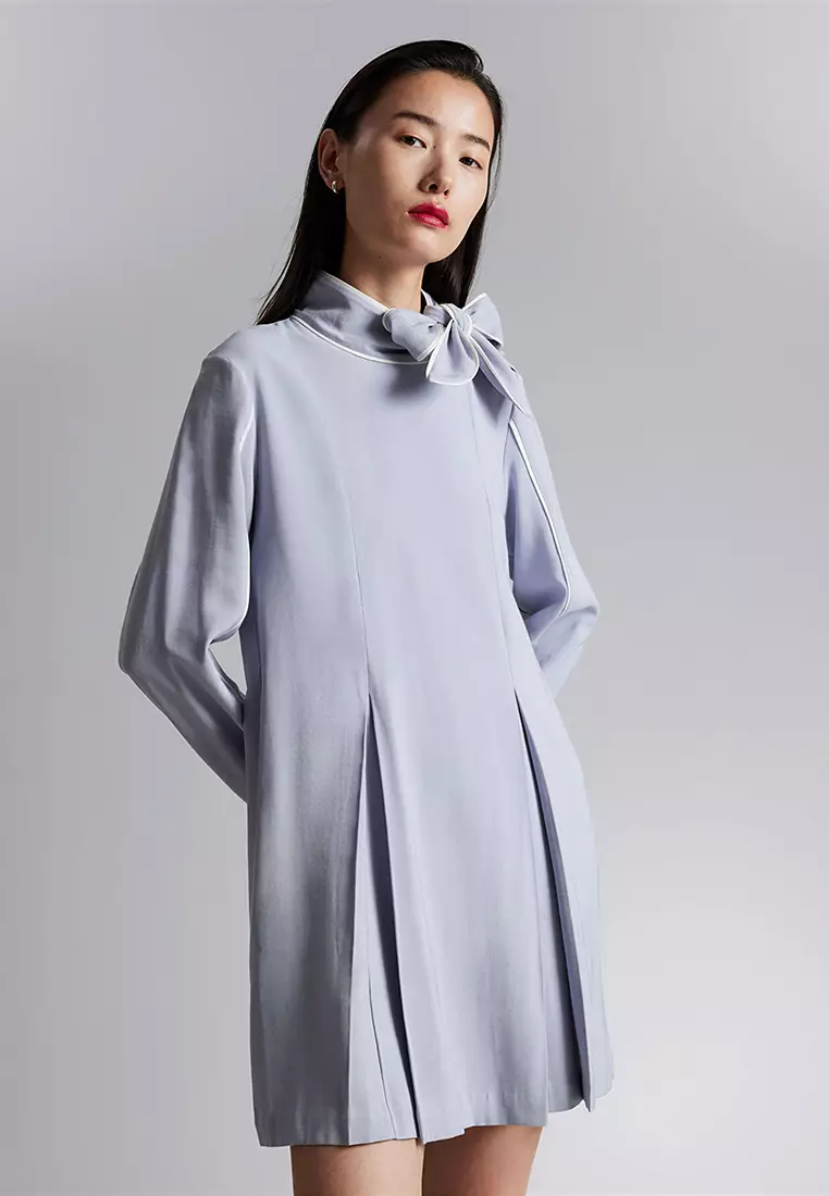 Buy And Other Stories Tie Neck Mini Dress 2024 Online Zalora Philippines