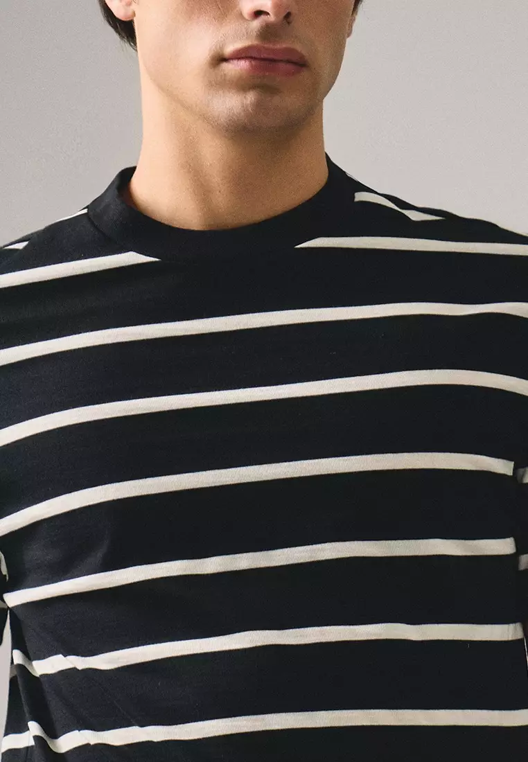 Buy REGATTA Regular Fit Basic Striped T-Shirt In Knit Jersey 2025 Online | ZALORA Philippines