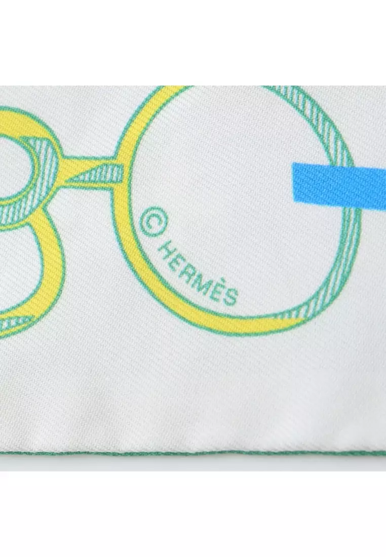 Buy Hermes Pre-Loved Hermès twilly Do Re BOUCLES ribbon scarf silk ...