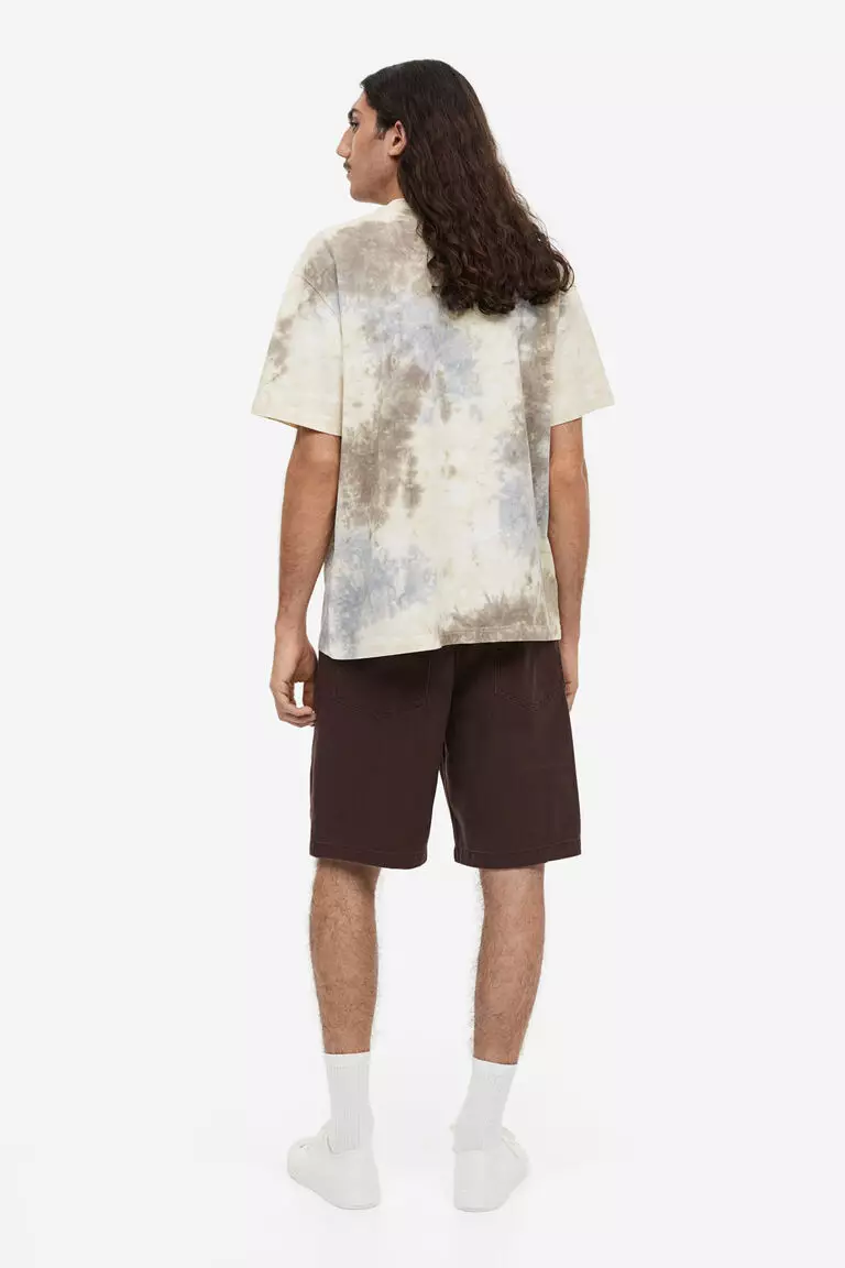 Jual H&M Relaxed Fit Patterned cotton T-shirt Original 2024 | ZALORA ...