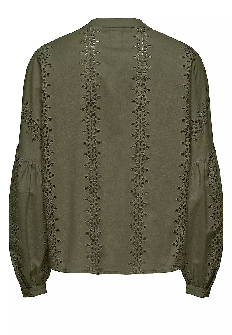 Jual ONLY Nelly Long Sleeves Button Top Original 2024 | ZALORA Indonesia