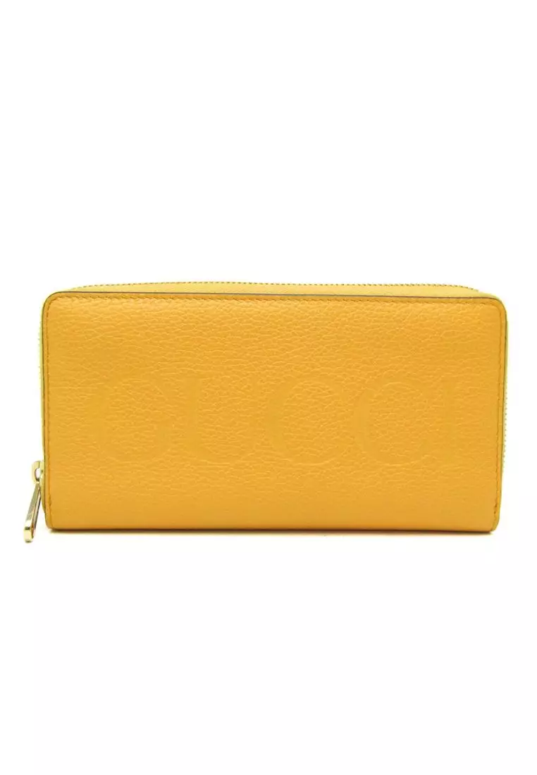 Buy Gucci Pre-Loved Gucci Yellow Leather Logo Online | ZALORA Malaysia