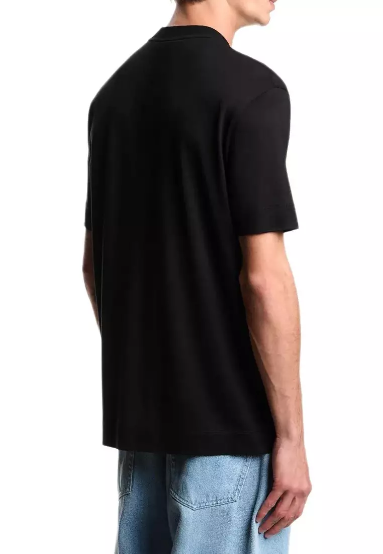 Buy Emporio Armani Men's Short Sleeved T-shirt in Black EM004520 ...
