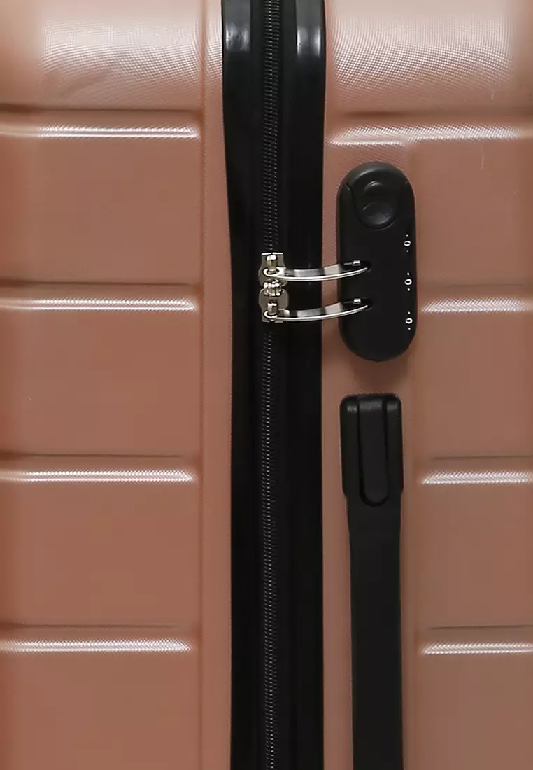 Jual Hamlin Austin Koper Hardcase Unisex Size 24 Inch Large Compartment Suitcase Combination ...