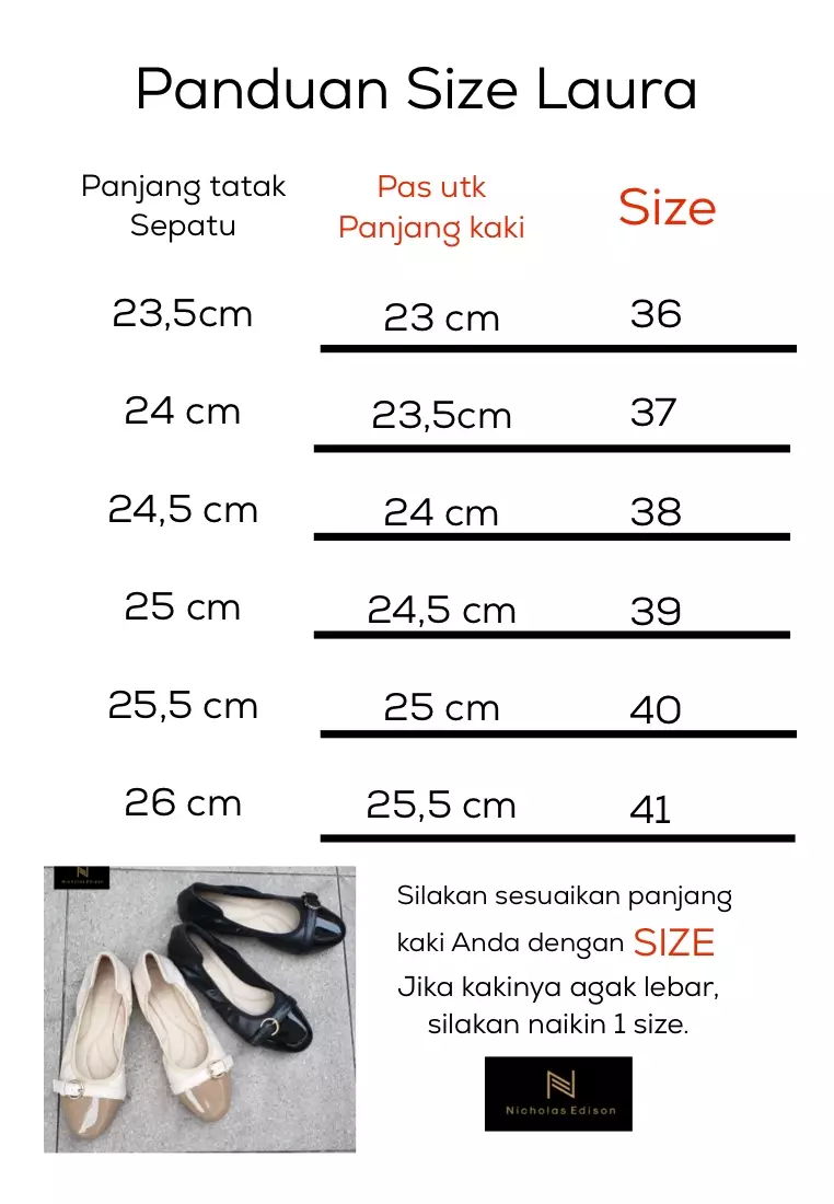 Jual NICHOLAS EDISON Nicholas Edison Flat Laura Cream Original 2024 ...