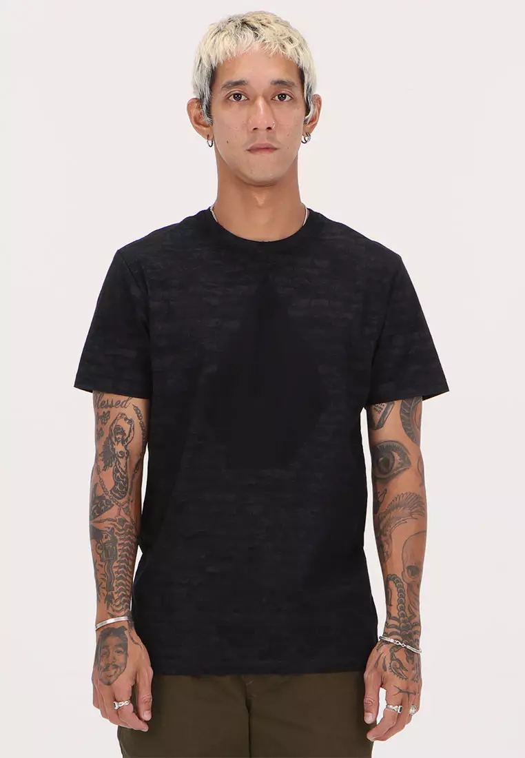 Jual Volcom MCT STONE BRICK SHORT SLEEVE TEE BLK Original 2025 | ZALORA ...