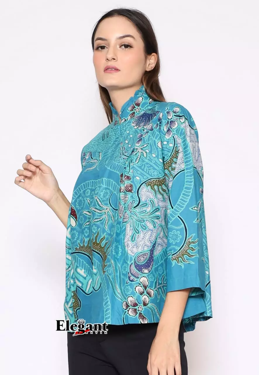Jual Elegant Batik Blouse Batik Sablon Malam Reseleting Maheswara ...