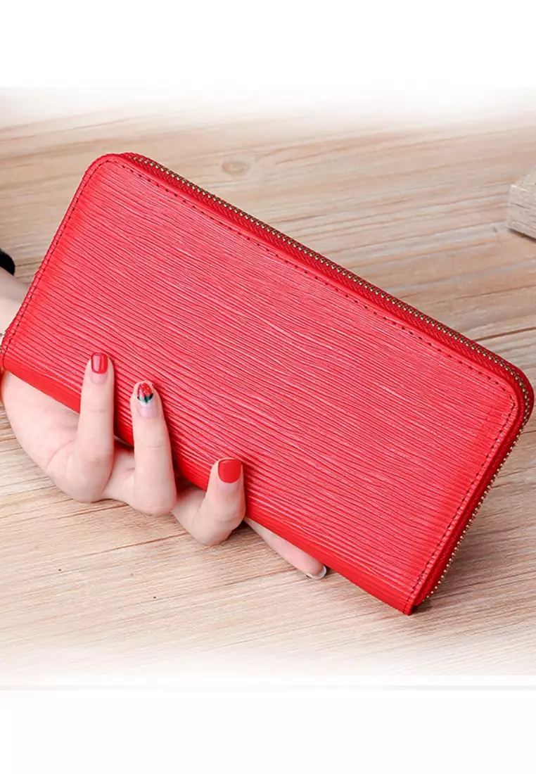 Buy ZITIQUE Pressure double folding long wallet 2025 Online | ZALORA