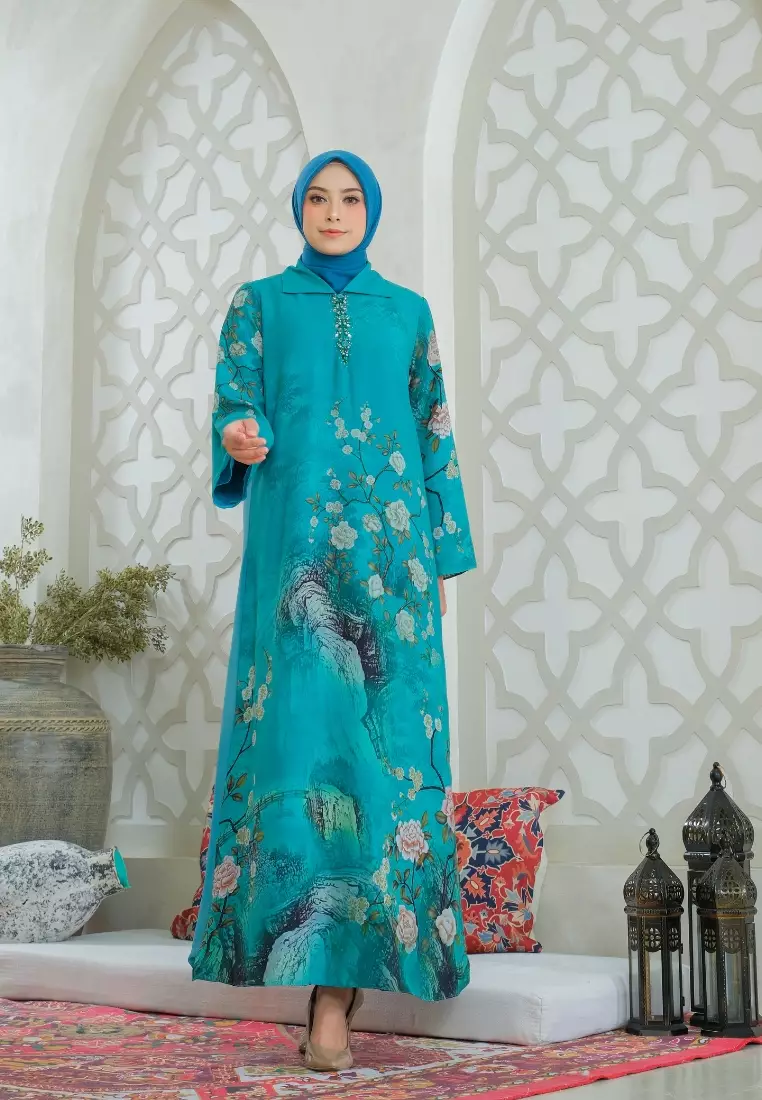 Jual Brilliant Girl Gamis Chiffon Tosca Detail Payet Premium Elegan By ...