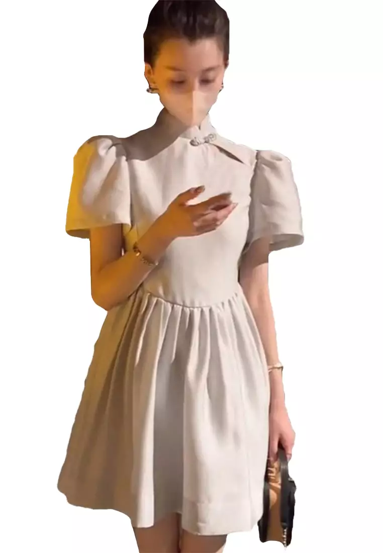 Buy Sunnydaysweety Fashionable and elegant Chinese button up puff ...