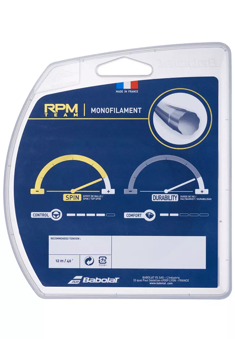 Buy Babolat Babolat Tennis String RPM Team 12M (125/17) 2025 Online ...
