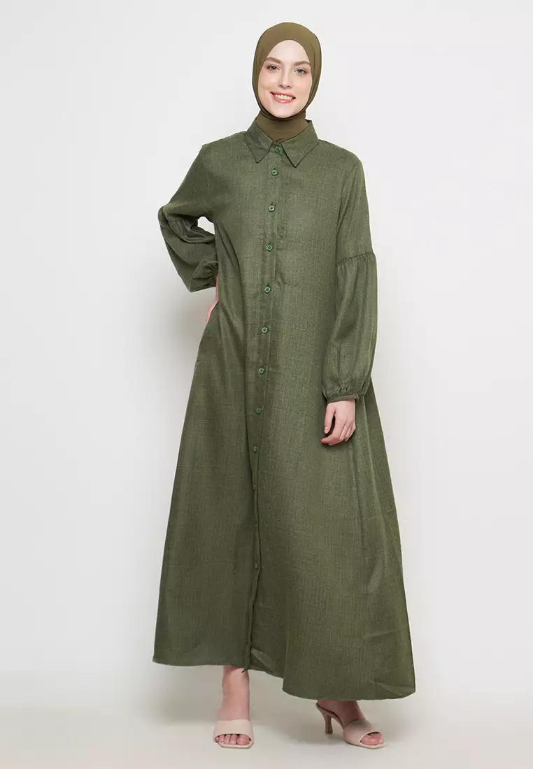 Jual KLA KLA - Vlabel Collection Jessica Dress Army Original 2024 ...