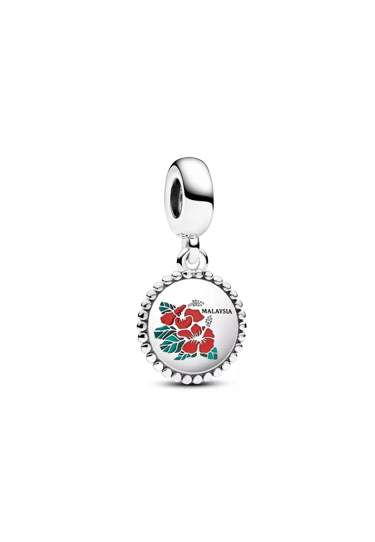 Buy PANDORA Pandora Malaysian Hibiscus Flower Dangle Charm Online ...