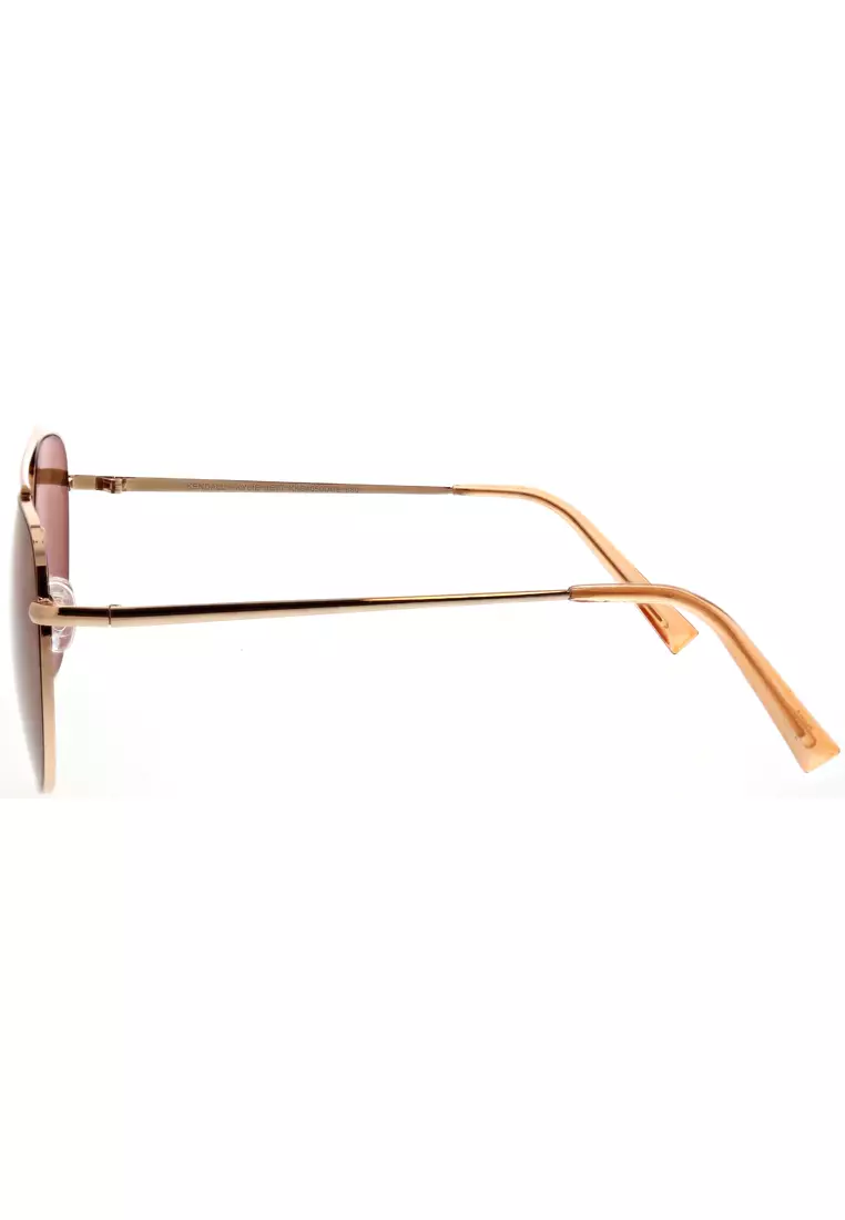 Kendall + Kylie Eyewear Kendall + Kylie Rose Gold Angular Aviator Jett ...