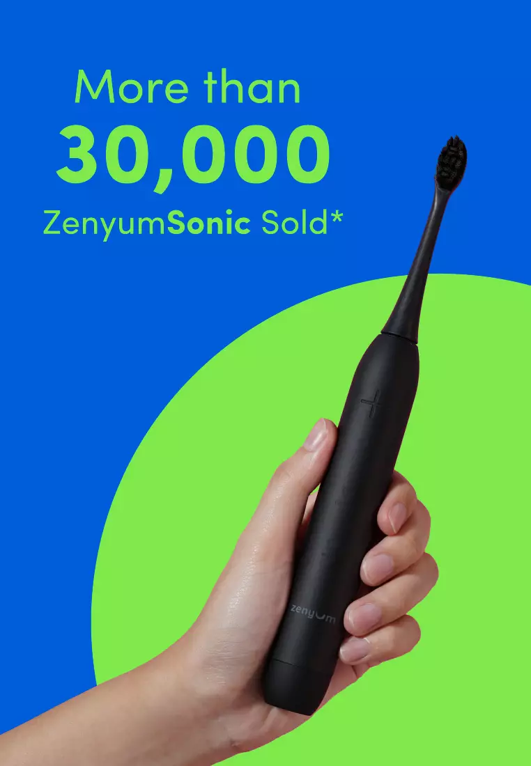 Buy Zenyum [Duo Set] Sonic Pink Electric Toothbrush Online | ZALORA ...