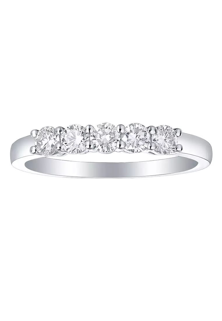 Smiling Rocks Lab Grown Diamond 0.50ct Five-Stone Ring 2025 | Buy ...