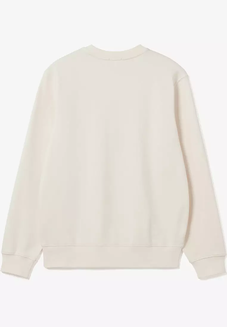 Buy Lacoste Dragon Print Unbrushed Fleece Sweatshirt 2025 Online | ZALORA