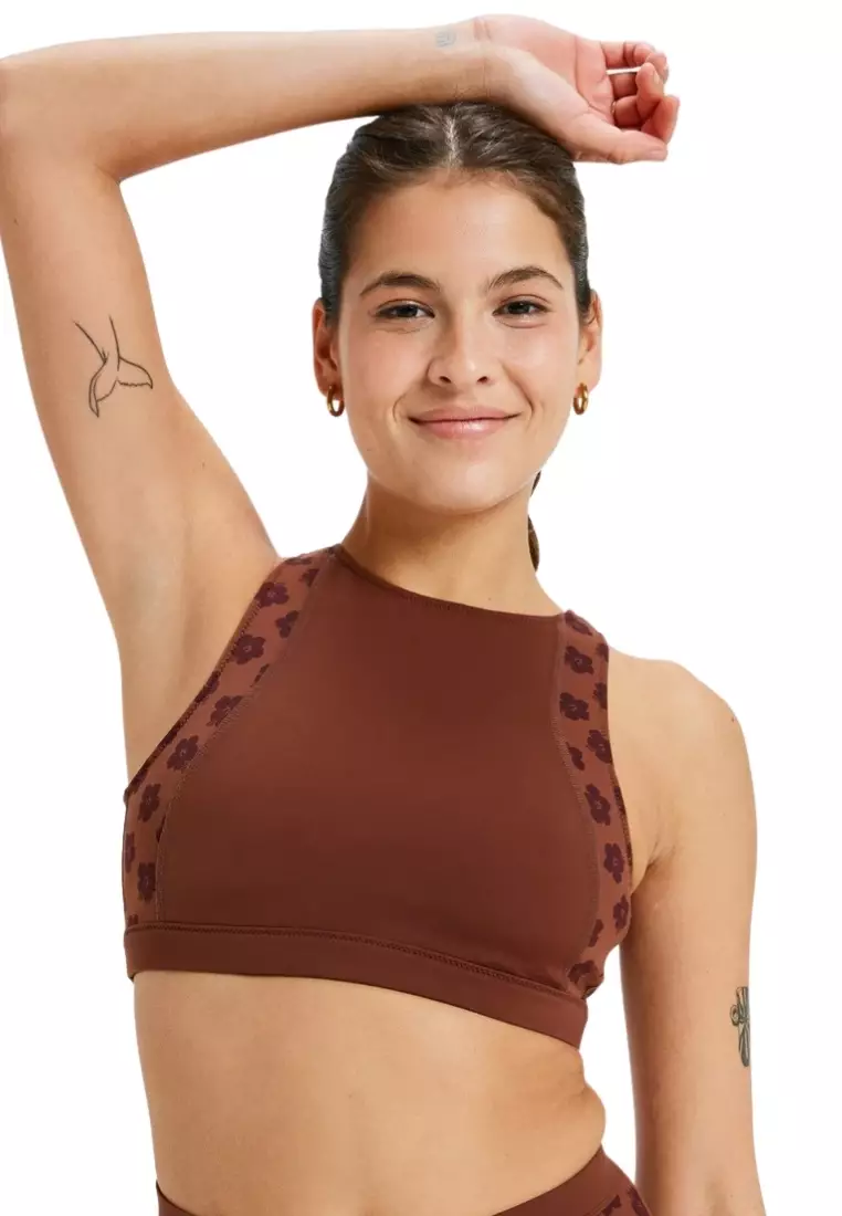 Buy Roxy Roxy Women Pro Wave Crop Top Bikini 2025 Online | ZALORA