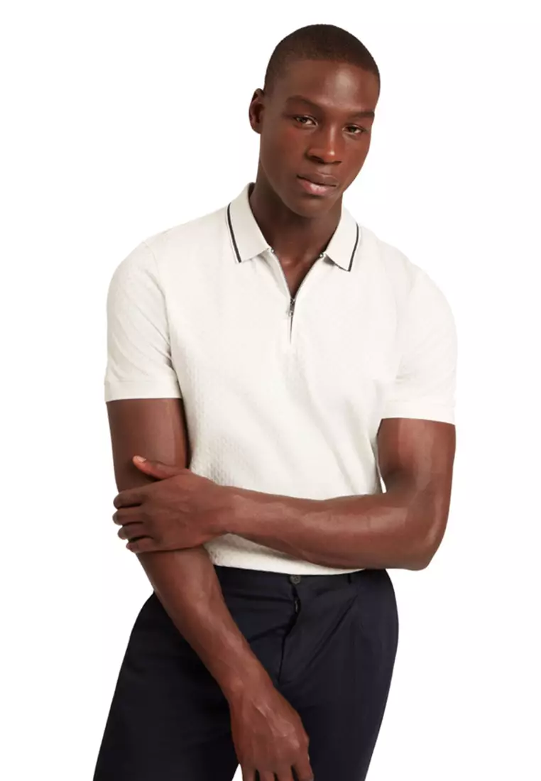 Buy TED BAKER Ted Baker COPHEN Short Sleeve Regular 'T' Stitch Polo ...