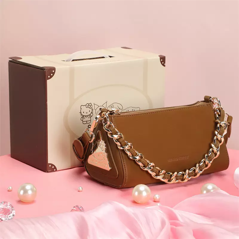 Jual Okiedog Mesuca Megos Hello Kitty Triangle Bag - Brown Original ...