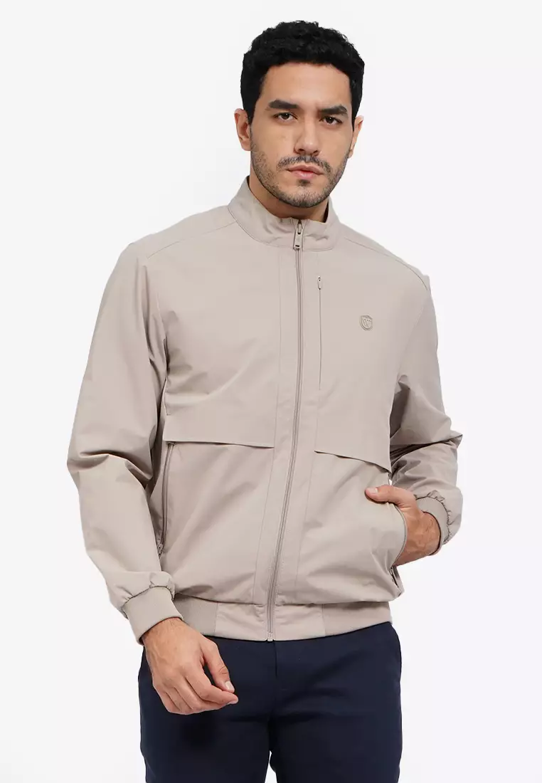 Jual WOOD Regular Fit High Neck Active Jacket Original 2026 | ZALORA ...
