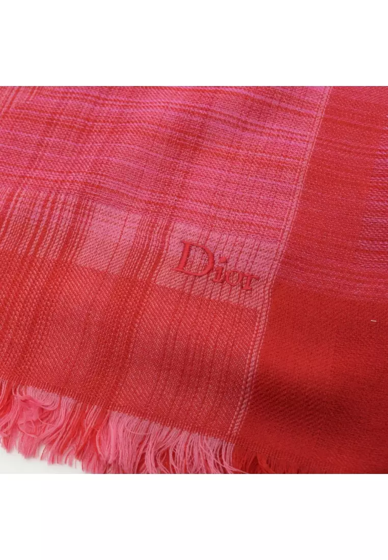 Buy Christian Dior Pre-Loved Christian Dior Canage Stall shawl wool ...