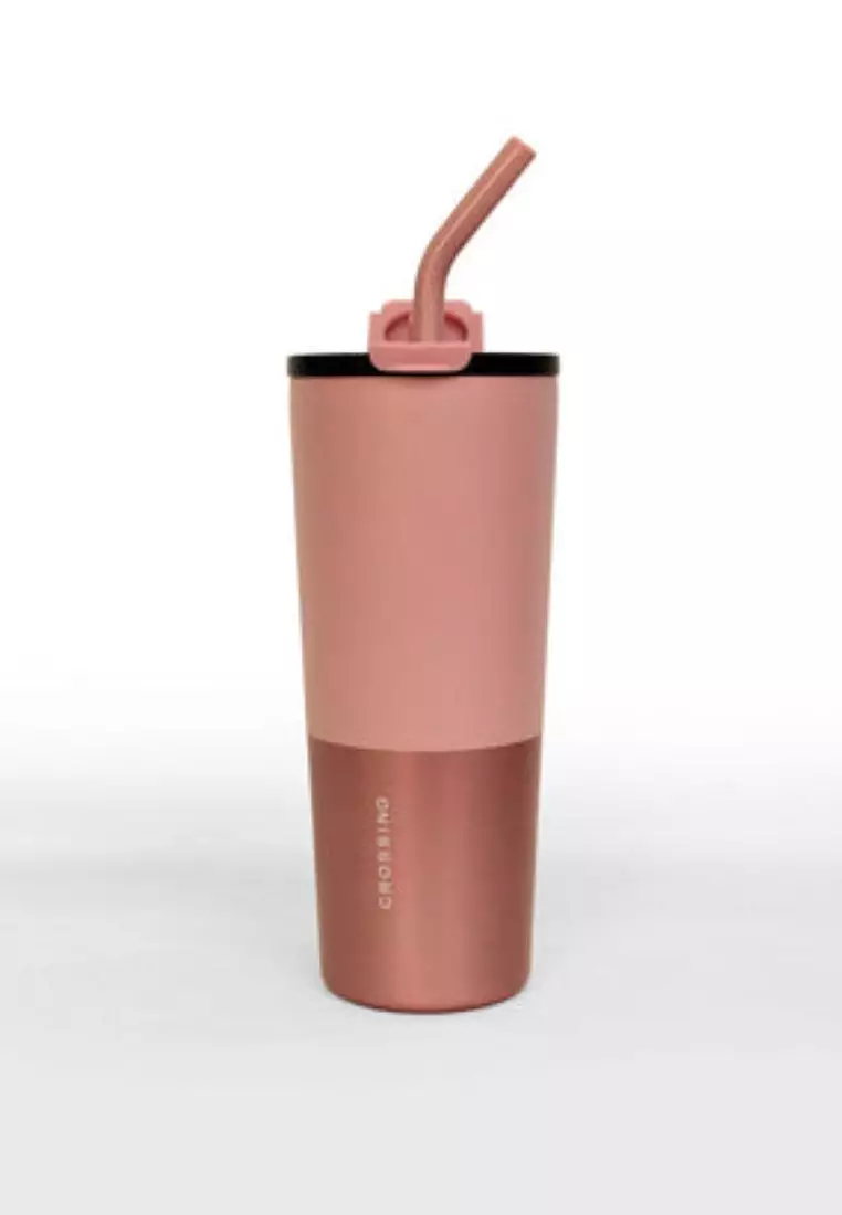 Buy CROSSING Crossing Volt Ins S/S Straw Tumbler 710ML - Dusty Rose 2025 Online | ZALORA Philippines