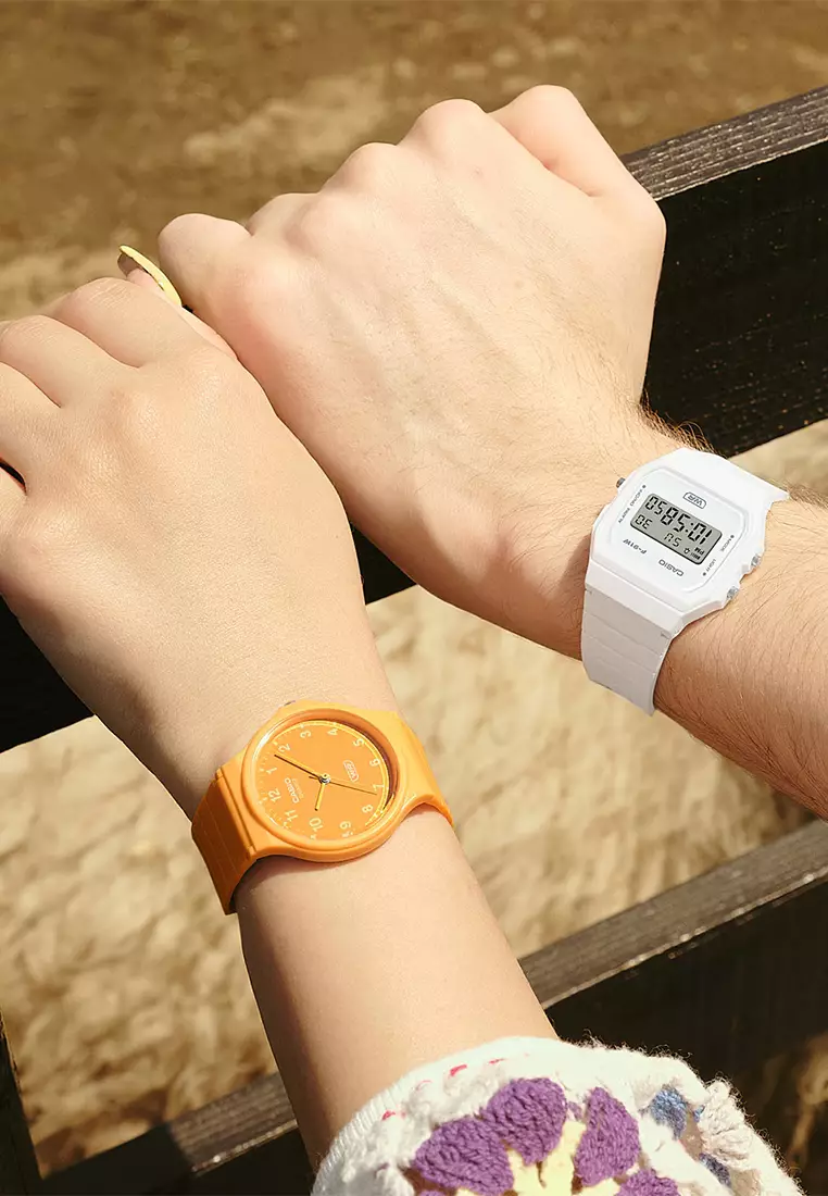 Jual CASIO Casio Jam Tangan Digital Unisex - White Resin Strap - F-91WB ...