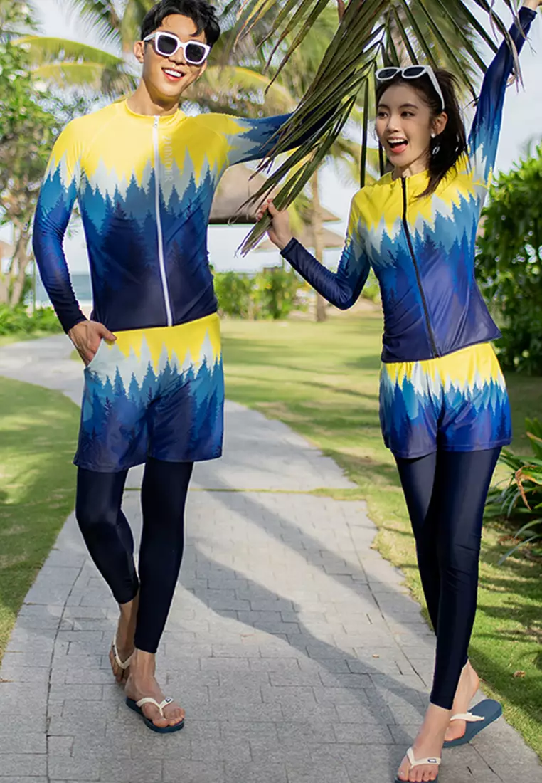 Buy LYCKA LLL250515 Korean Style Men Rash Guard 3-Pieces Set Multi 2025 ...