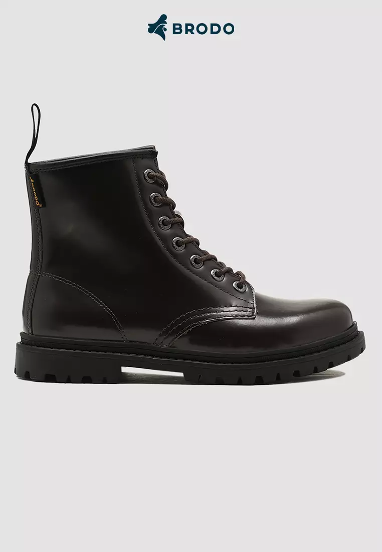 Jual Brodo BRODO - Sepatu Alpha Urban Boots Dark Choco BS Original 2025 ...