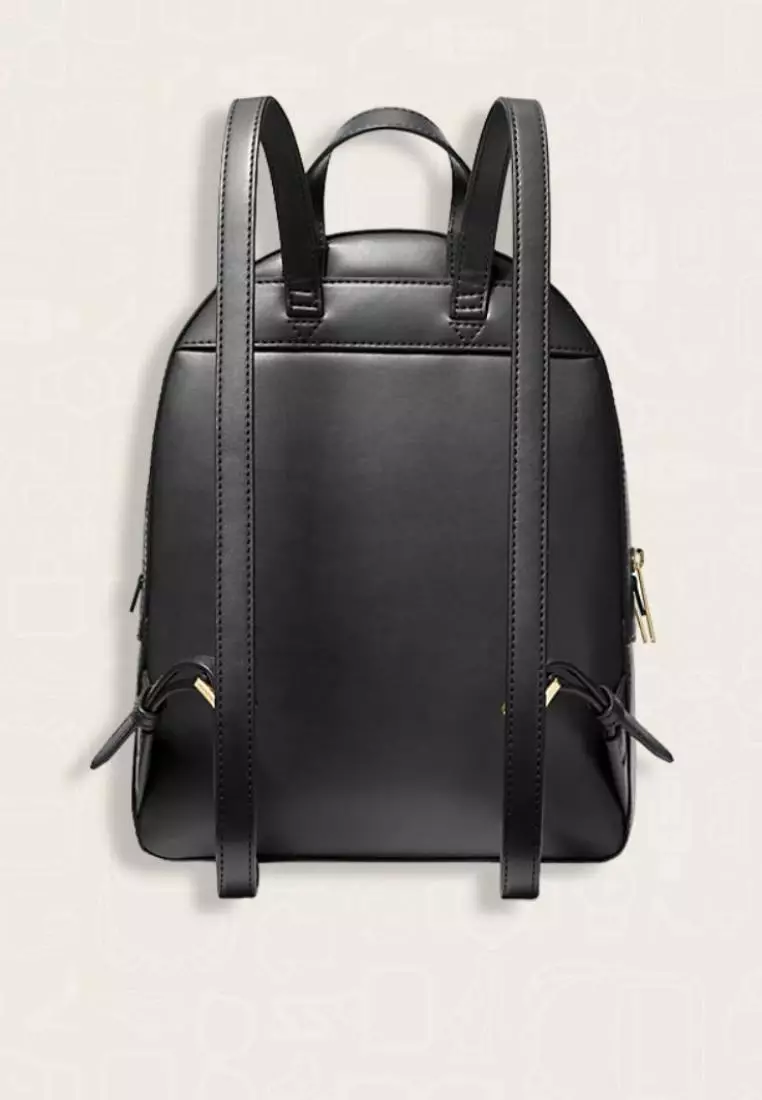 Jual Michael Kors Michael Kors Jaycee Medium Pebbled Leather Backpack Black Original 2024 ...
