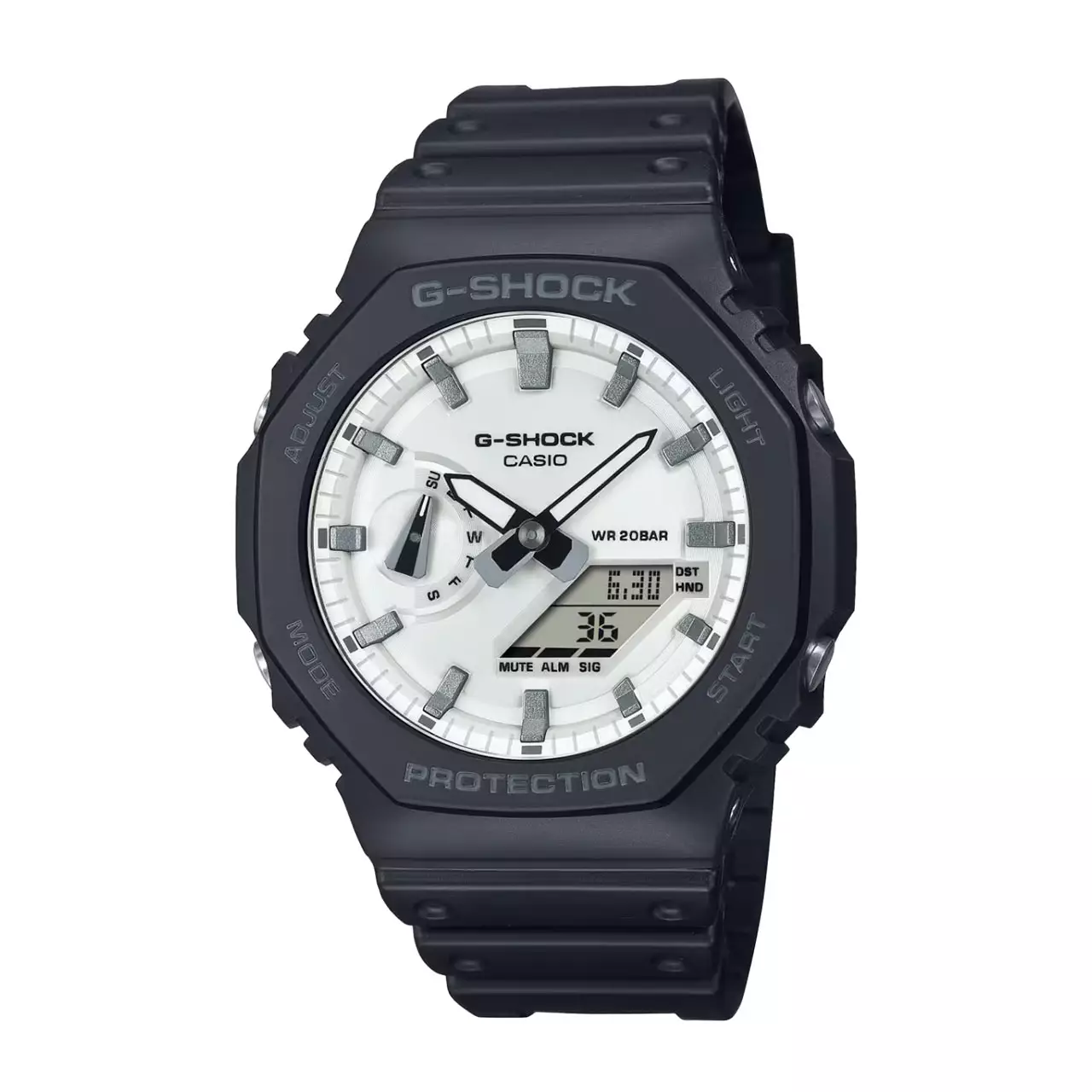Jual G-Shock Casio G-SHOCK Jam Tangan Pria - Black White - Resin Strap ...