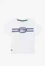 Buy Lacoste Monogram Print Cotton T-shirt 2026 Online | ZALORA Philippines