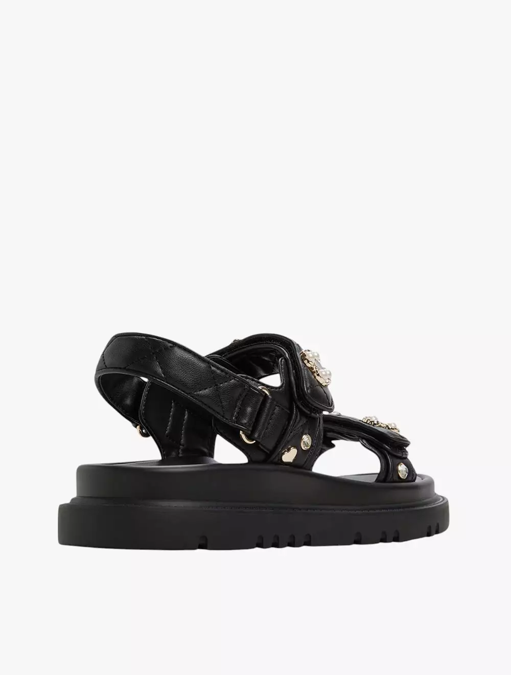 Jual ALDO Aldo Gemima Footbed Sandals - Black Original 2025 | ZALORA ...