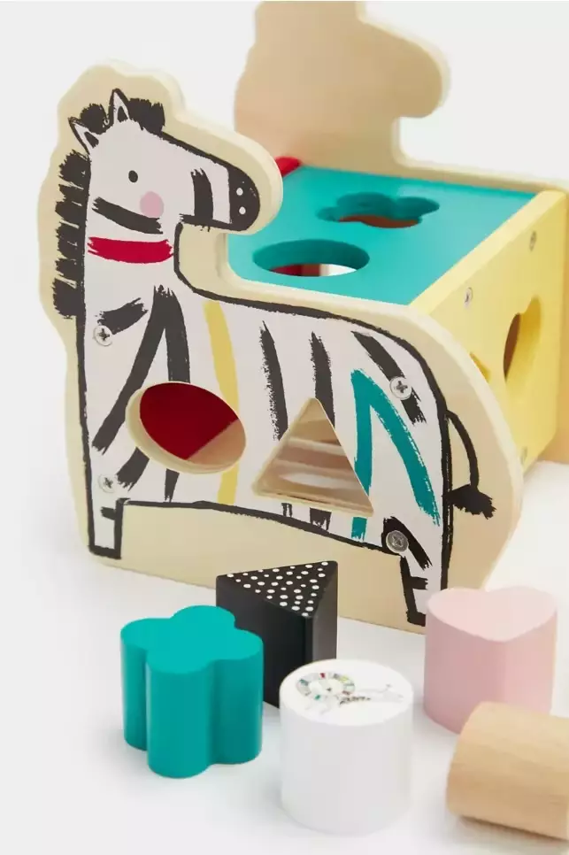 Jual Mothercare Mothercare Mp Wooden Zebra Shape Sorter - Mainan Sortir ...