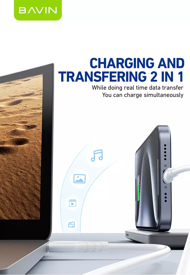 Buy BAVIN CB351 12W Data Cables 2 Meters Interface with Fast Charging ...