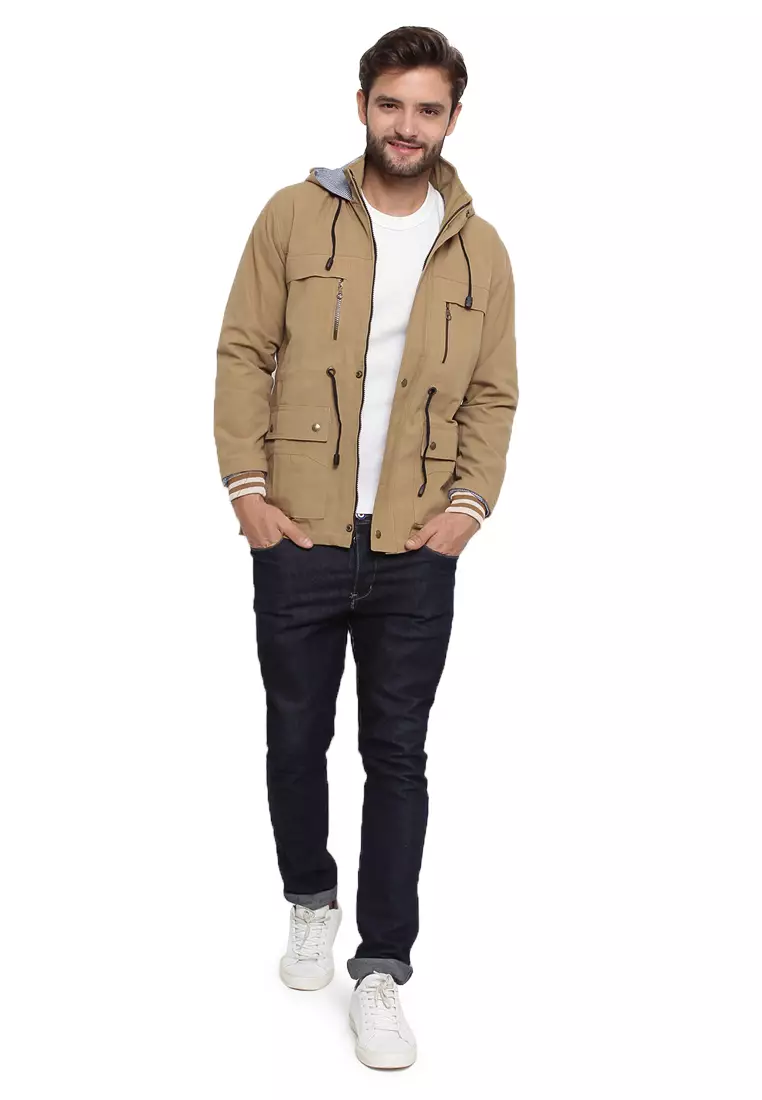 Jual JAVA SEVEN JAVA SEVEN JAKET PRIA [SHD 002] - Coklat Original 2025 | ZALORA Indonesia