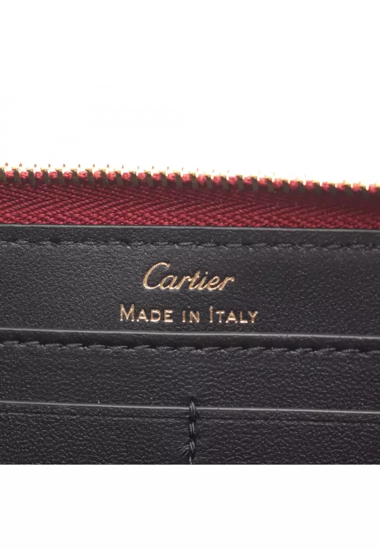 Buy Cartier Pre-Loved Cartier C De Cartier International round zipper ...