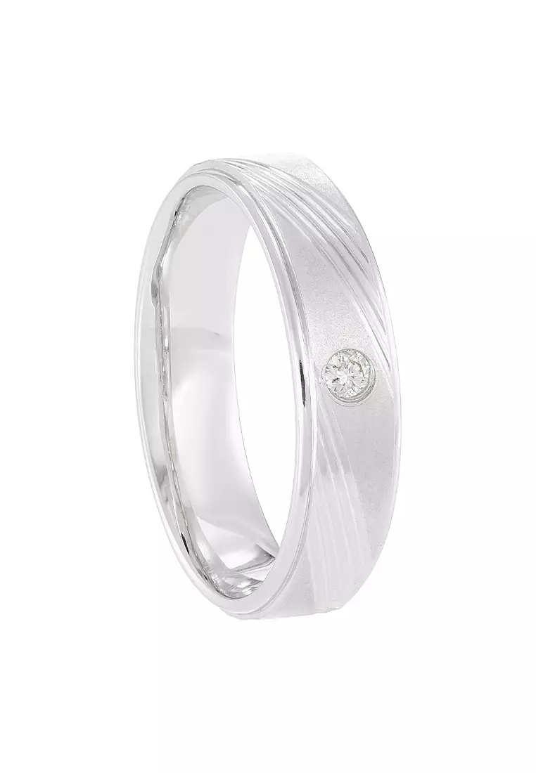 Buy HABIB HABIB Diamond Ring in 750/18K White Gold A0318 Online ...