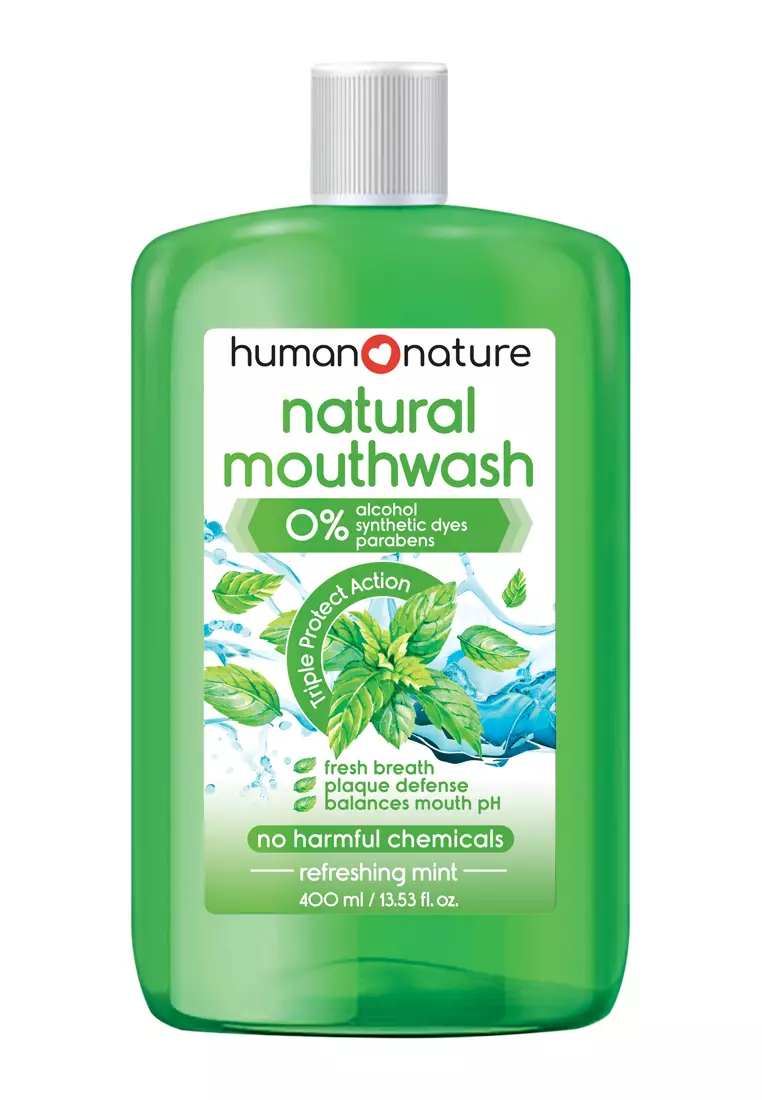 Buy Human Nature Natural Mouthwash 400ml 2025 Online | ZALORA Philippines
