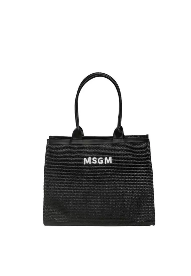 Buy Msgm Straw Tote Bag 2025 Online | ZALORA Philippines
