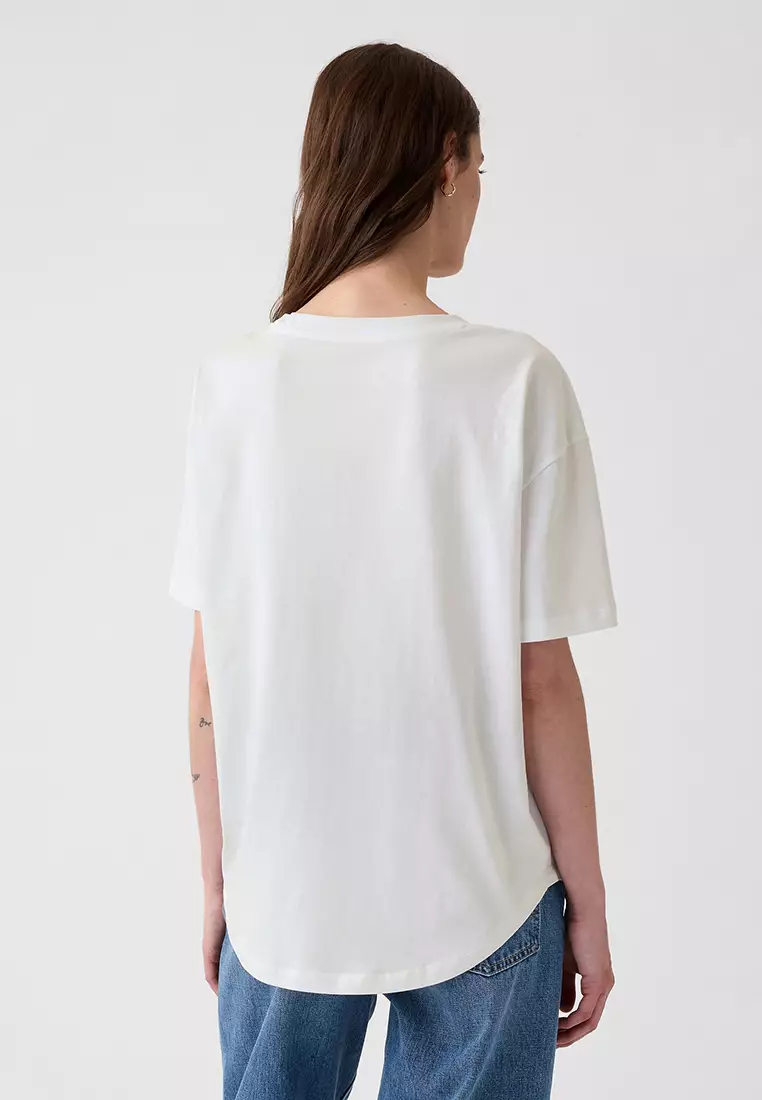 Buy GAP GAP Logo Boyfriend T-Shirt Online | ZALORA Malaysia