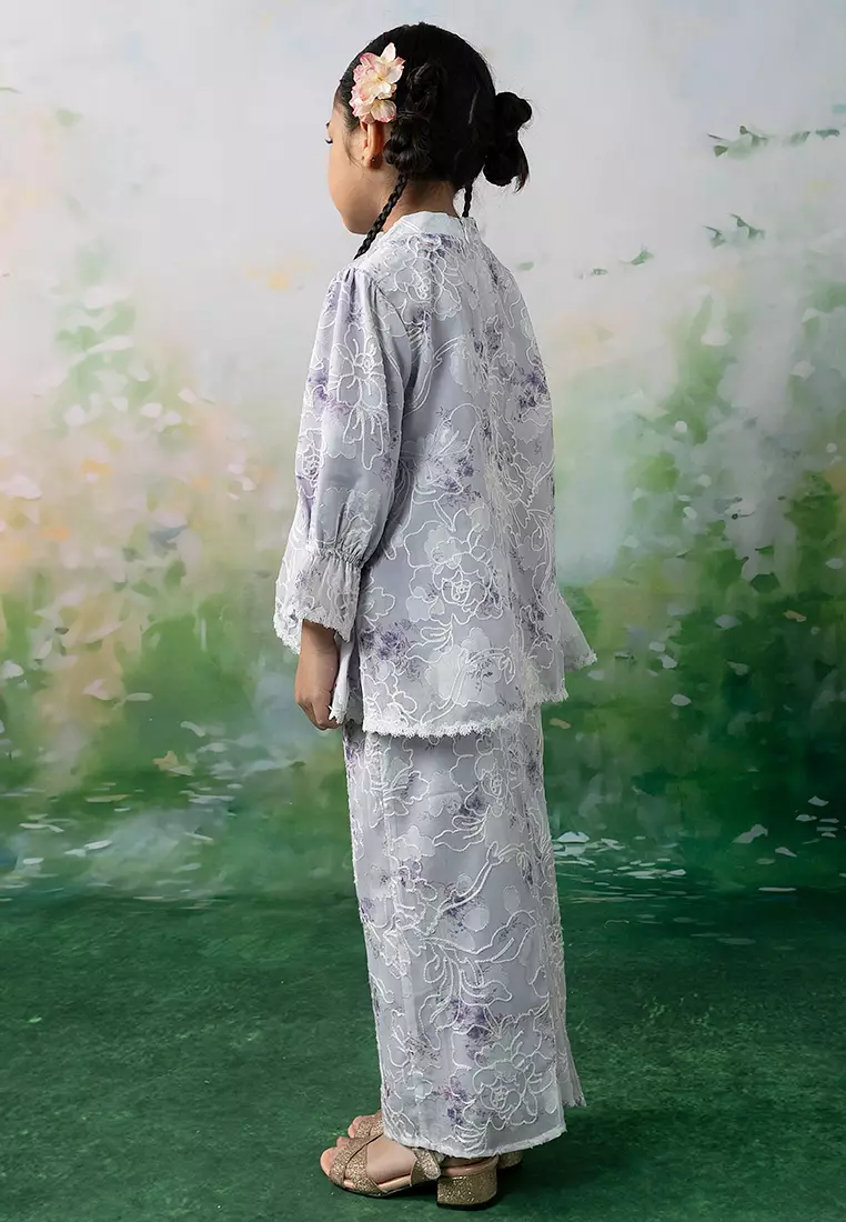 Buy Lubna Kids Lena Babydoll Kurung Set Online | ZALORA Malaysia