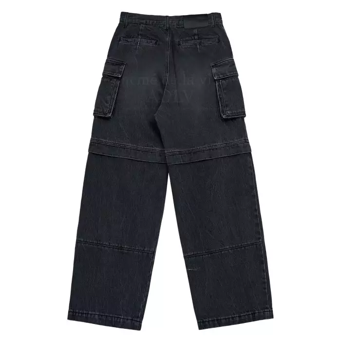 Jual Acme De La Vie SEGREGATED POCKET DENIM SET UP PANTS BLACK Original ...