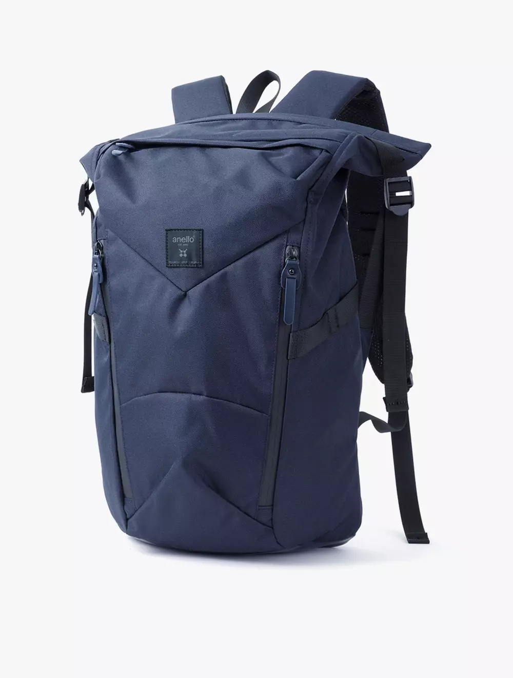 Jual Anello Anello - Solid - Roll Top Backpack - Navy - Navy Original ...