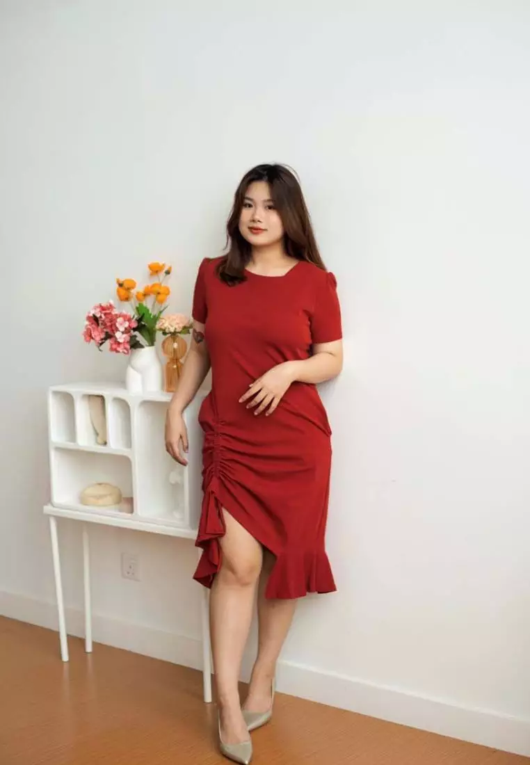 Buy Jojo Fashion House DRESS WITH ADJUSTABLE STRING Online | ZALORA ...
