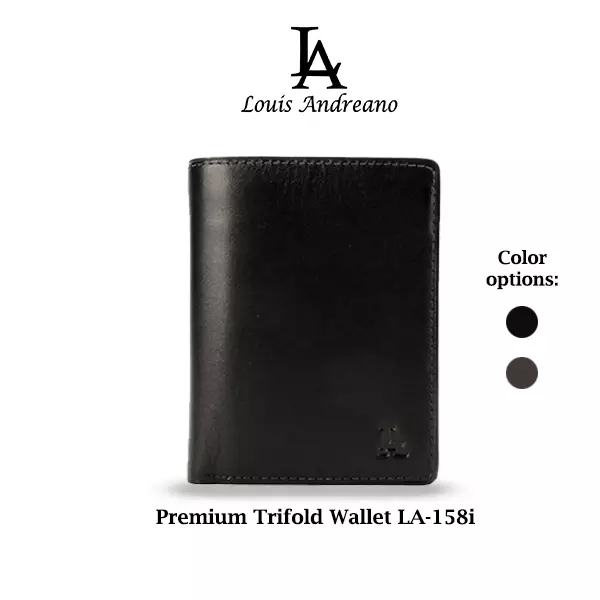 Jual Louis Andreano Premium Trifold Wallet Vertical 158i Original 2026 ...