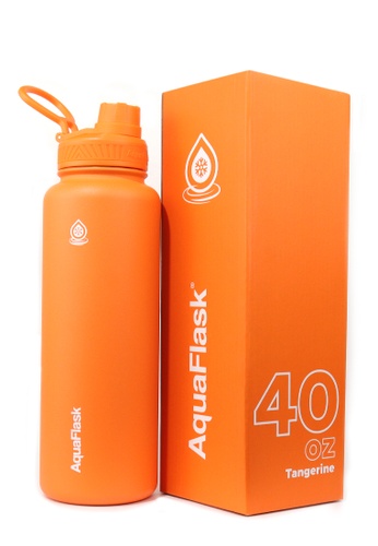 Aquaflask 40oz Wide Mouth Water Bottle Tangerine | ZALORA Philippines